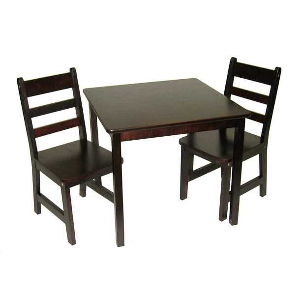 Lipper Child's Square Table & Chairs 3-Piece Set, Multiple Colors ...