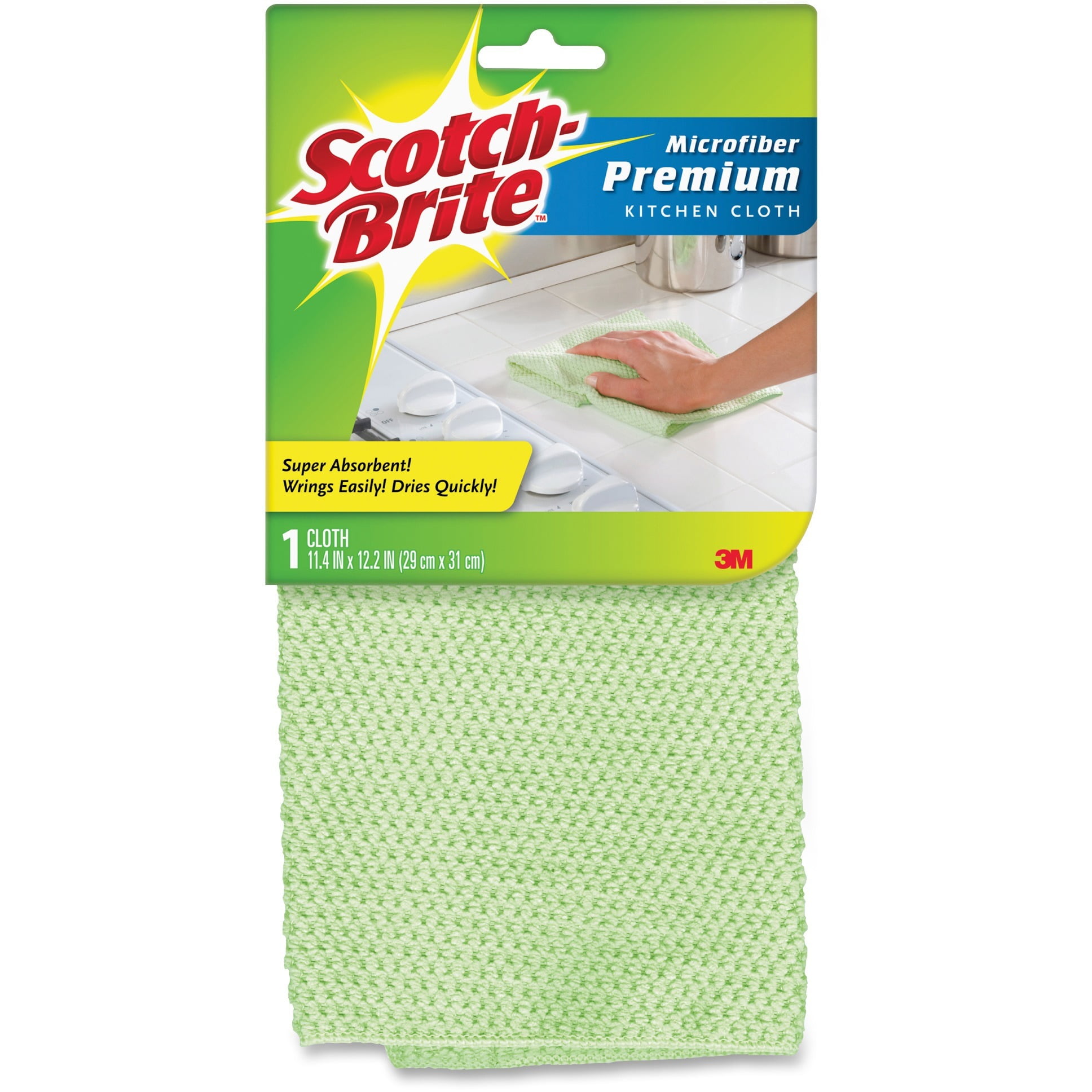 Scotch-Brite, Microfiber Kitchen Cloth, 12 Pack, Colors May Vary ...