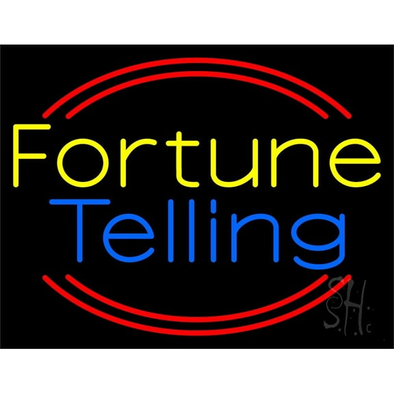 Blue Astrology Red Tarot Readings LED Neon Sign 24" Tall x 31" Wide ...