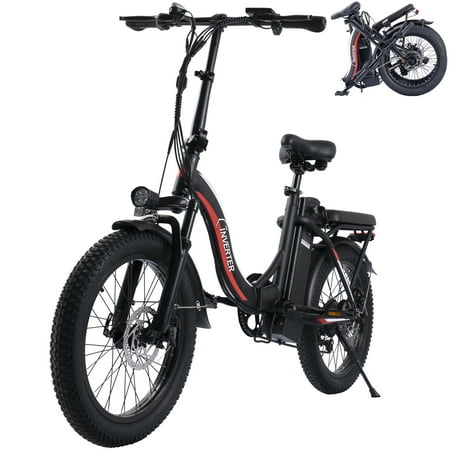 C INVERTER GEMINI 20" X 3.0 Fat Tire Electric Bike, 11.6Ah 36V Battery Folding E Bike, Max.Range ...
