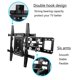 Extension TV Wall Mount Full Motion Swivel Articulating Bracket for ...