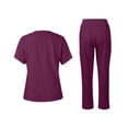 Scrubs for Women Set Stretch Fit Scrub Top & Jogger Crew-Neck 2026 ...