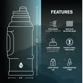 TAL Stainless Steel Zeus Water Bottle 3 Liter, Black - Walmart.com