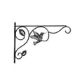 Bird Metal Wall Mount Bracket, Decorative Scroll Hook with Bird Accent ...