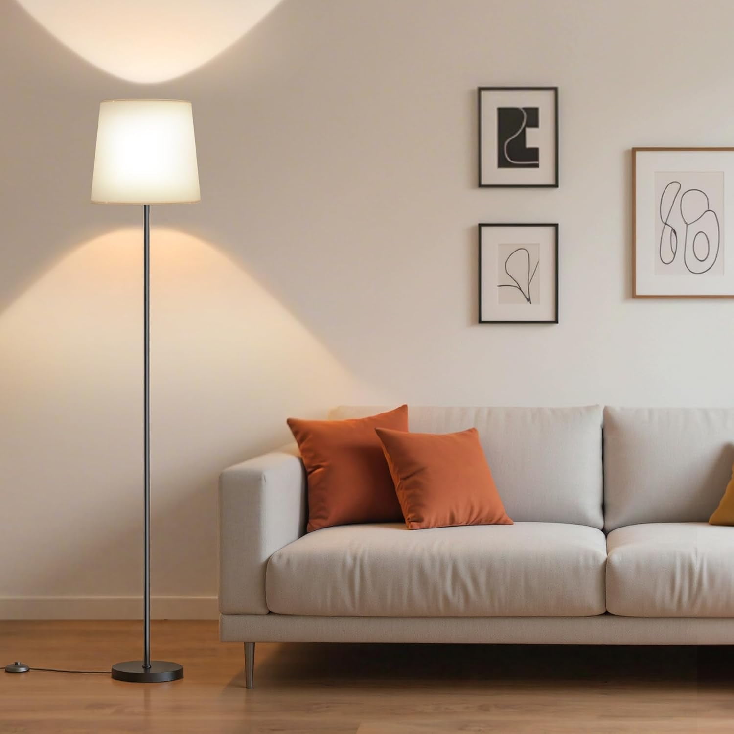 Click here for Temogu-Floor Lamp With Fabric Shade  62 Standing L... prices