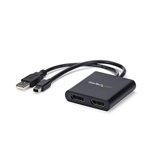 StarTech.com 2-Port Multi Monitor Adapter - Mini DisplayPort to 2x ...
