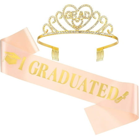 2021 Graduation Sash and Crown Tiara Kit, 2021 Graduated Party ...