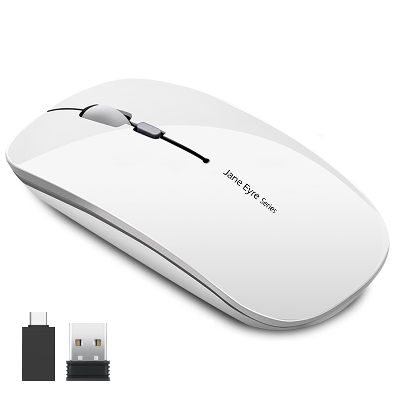 Uiosmuph Wireless Mouse Rechargeable Computer Silent Mouse with USB ...