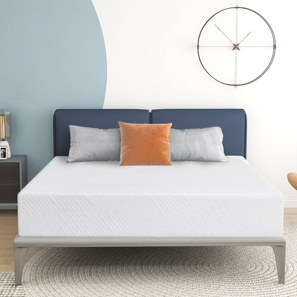 Full 10" Memory Foam Mattress with Graphene Fabric Cover, Mattress in a ...