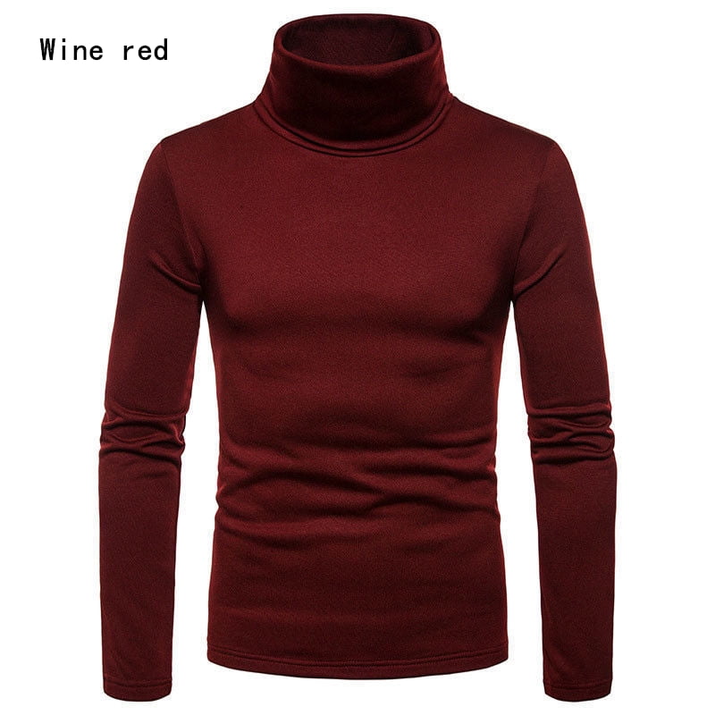 Click here for Fortune Men Long Sleeve Pullover High Neck Turtlen... prices