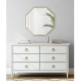 Kate & Laurel Rhodes Large Framed Glam Octagon Wall Mirror, 29x29, Gold ...
