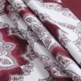 Extra Long Burgundy Shower Curtain 84 Inches, Water Repellent Fabric ...