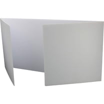 Blue Premium Corrugated Plastic Study Carrels - Pack Of 24 - Walmart.com