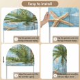 6.6FT Arch Backdrop Covers, Coastal Beach Blue Wedding Arch Cover ...