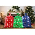 3 PCS Christmas Giant Gift Bags Santa Claus Christmas Sacks for Kids ...