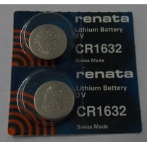 Renata CR1632 3V Lithium Coin Battery - 2 Pack + Free Shipping ...