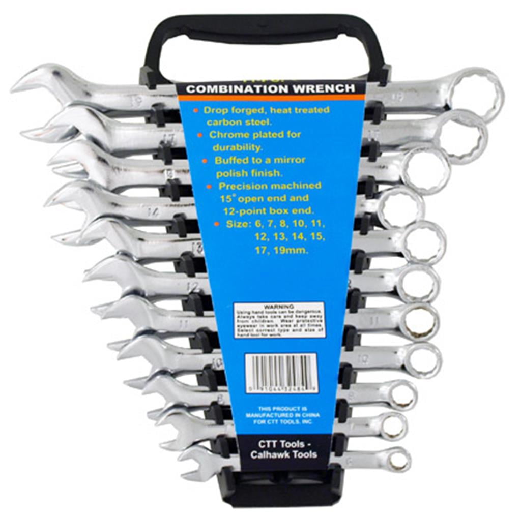 "Cal Hawk Tools 11-pc. Combination Wrench Set - Metric" - Walmart.com