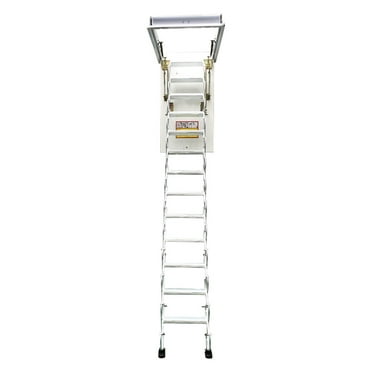 Techtongda Black Loft Wall Ladder Stairs Retractable Attic Folding ...