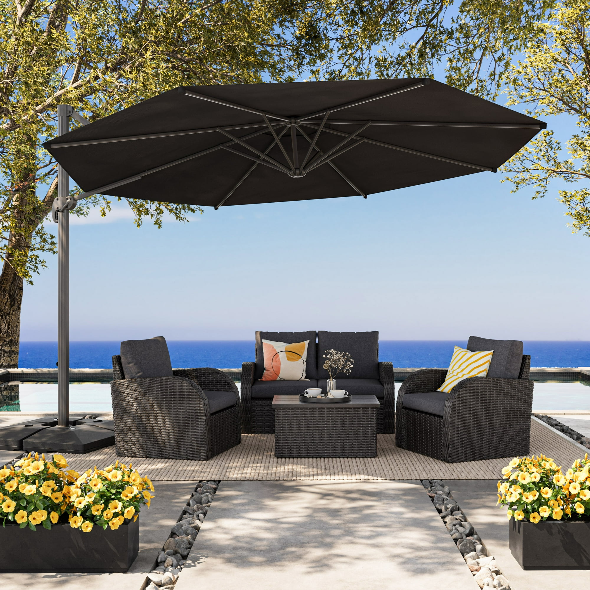 Click here for Corliving 11.5ft Deluxe Durable Canopy Offset Titl... prices