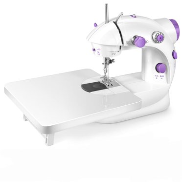 Mini Sewing Machine with Extension Table, Dual Speed Portable Sewing ...