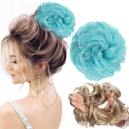 AYA Wavy Curly Messy Hair Extensions Donut Hair Chignons Hair Piece ...