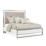Michael Amini Marquee Modern Queen Panel Bed in Cloud White - Walmart.com