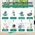 6 in 1 12" x 15" Swing Away Heat Press Machine, Digital Multifunctional ...
