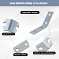 RULLINE 10 Pcs 45 Degree Angle Bracket Fitting for 1-5/8 Strut Channel ...
