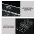 A Desktop Organizing Transparent Stackable Dust Proof Rectangular Storage Box For Jewelry Swabs ...