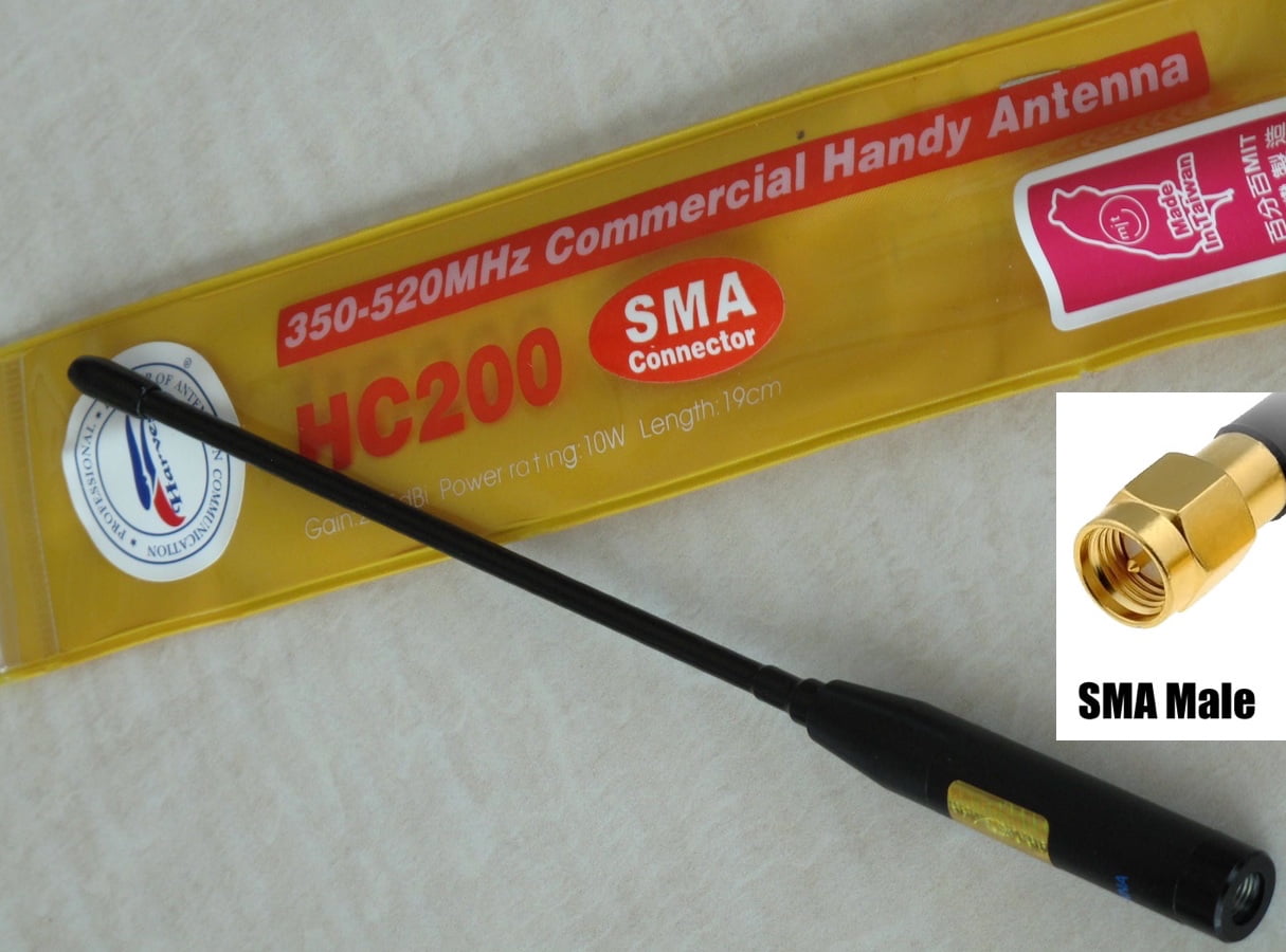 Harvest HC200 350-520MHz UHF HT Antenna - SMA Male - Walmart.com