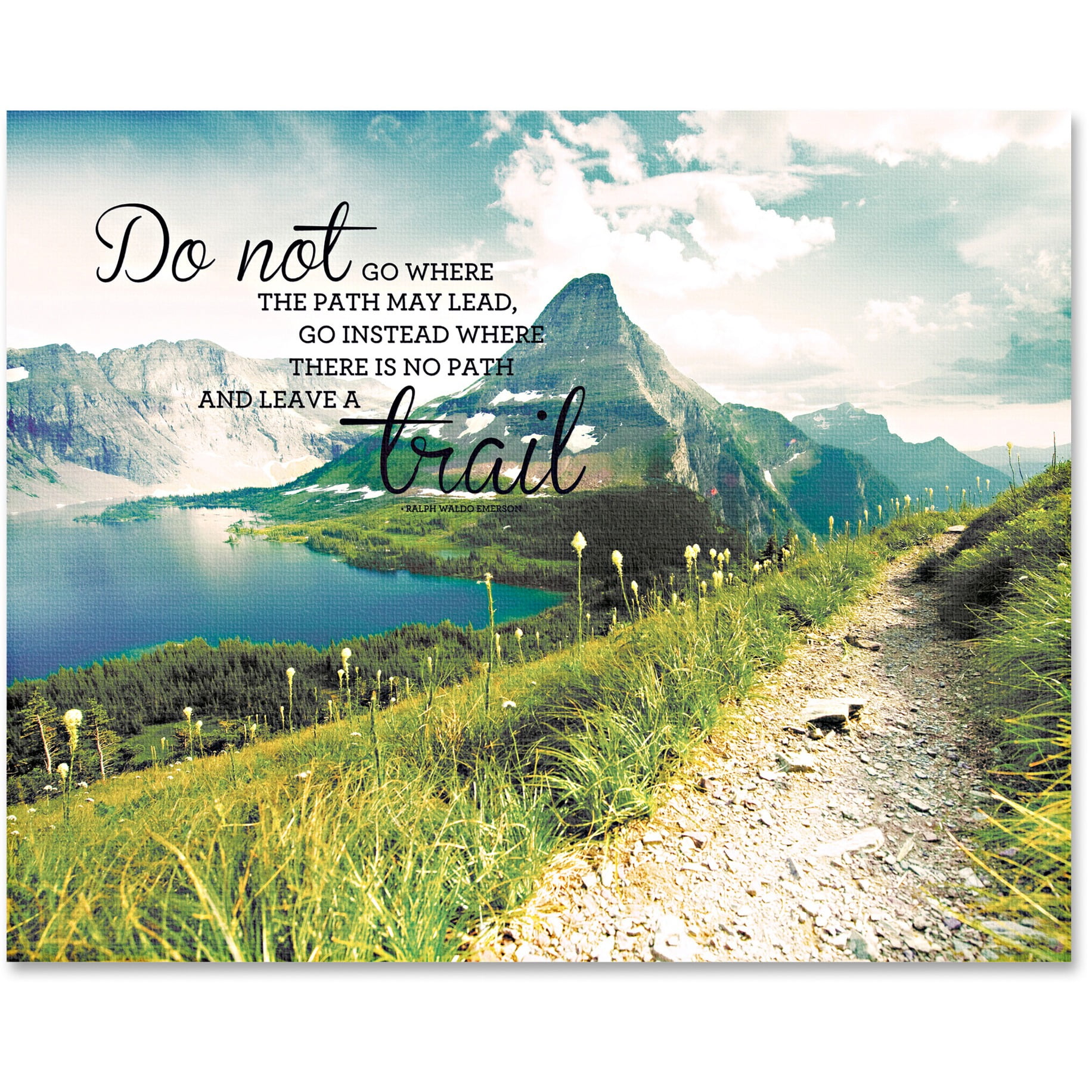 Advantus, AVT78092, Leave A Trail Motivational Canvas Print, 1 Each ...
