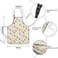 Bigfoot and Baby Beige Pattern Teens Aprons, Adjustable Neck Strap ...