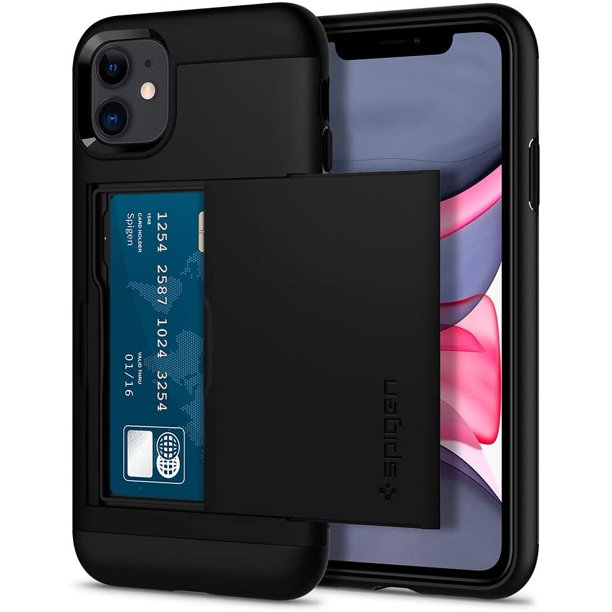 Spigen Slim Armor CS Works with Apple iPhone 11 Case (2019) - Black ...
