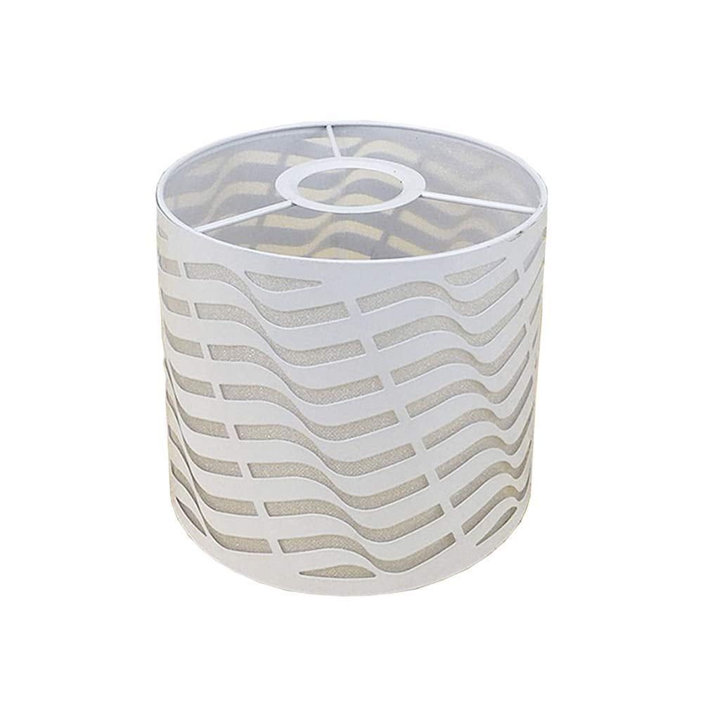 FSLiving White Iron/PVC Art Hollow Shade Fixture Replacement Light ...