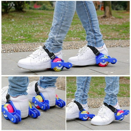 Heel Wheel Skates with Lights Adjustable Roller Heel Heel Wheel Skates ...