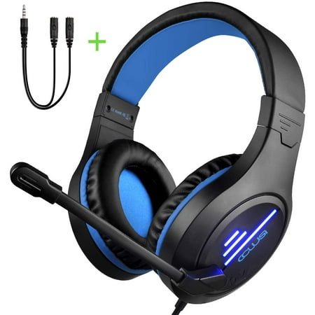 Xbox One PS4 Gaming Headset with Super Lightweight,COLUSI Over-Ear ...