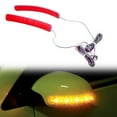 2/pk Yellow Soft 9 SMD LED For Car Side Mirror Turn Signal Indicator ...