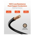 12 AWG THHN Wire - Black 100ft - 600V Building Wire - Stranded Copper ...