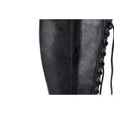 Dream Apparel Women's Motorcycle Riding Booties, Knee High, Lace Up, PU ...