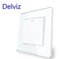 Delviz Duro Wall Switch with White Glass Panel, 16A Power Outlet, 1 ...