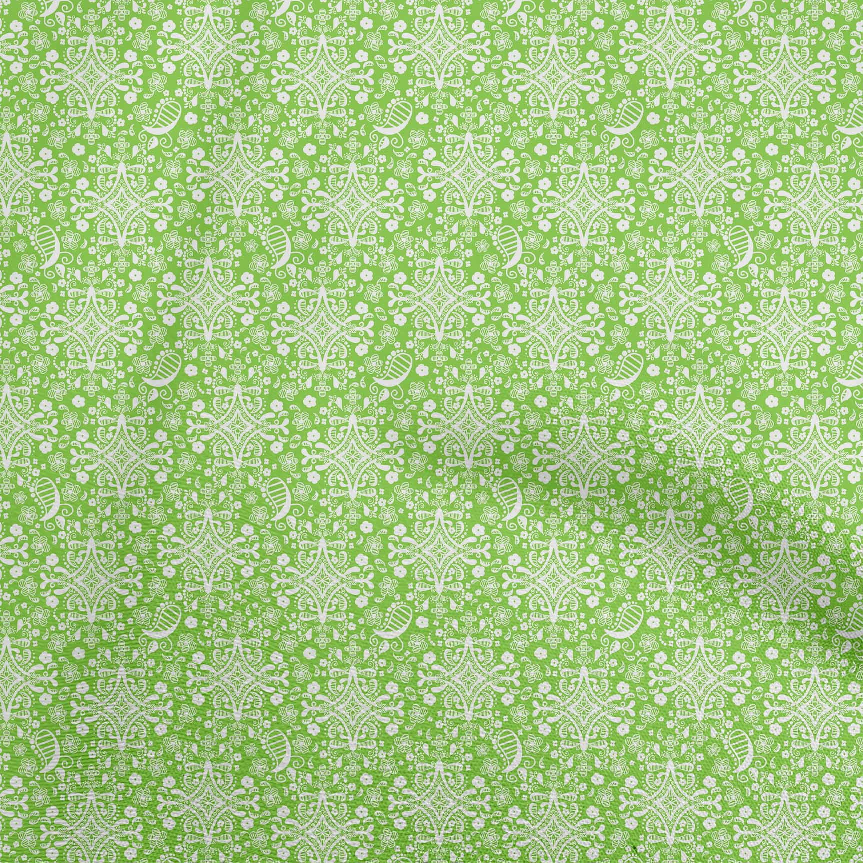 oneOone Velvet Green Fabric Asian Ornamental Diy Clothing Quilting ...