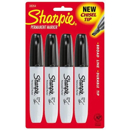 Newell Corporation Marker Set Sharpie Chisel Blk 4 Ct - Walmart.ca