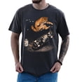 Cool Skateboarding Cat Funny Graphic Casual T-Shirt for Men and Women ...
