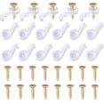 100 Packs Glass Door Retainer Clips Kit, Plastic Glass Panel Clips ...