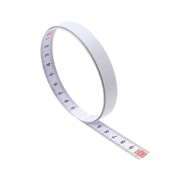 Steel Miter Track Tape for Measuring with Adhesive Backing, Clear Scale ...
