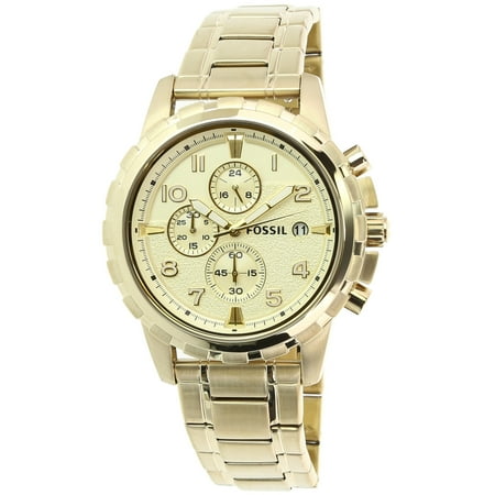 Fossil Men's Dean FS4867 Gold Stainless-Steel Japanese Quartz Fashion ...
