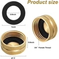 10 Pieces 3/4 Inch Brass Hose Cap Hose End Cap Spigot Cap Garden Hose ...