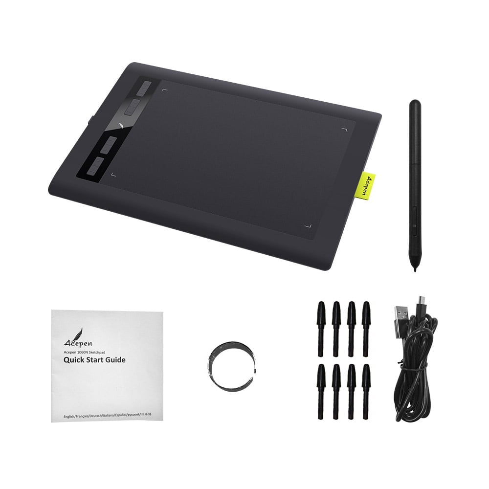 Acepen AP1060 10*6 Inch Art Graphic Drawing Tablet Board Painting Tool ...