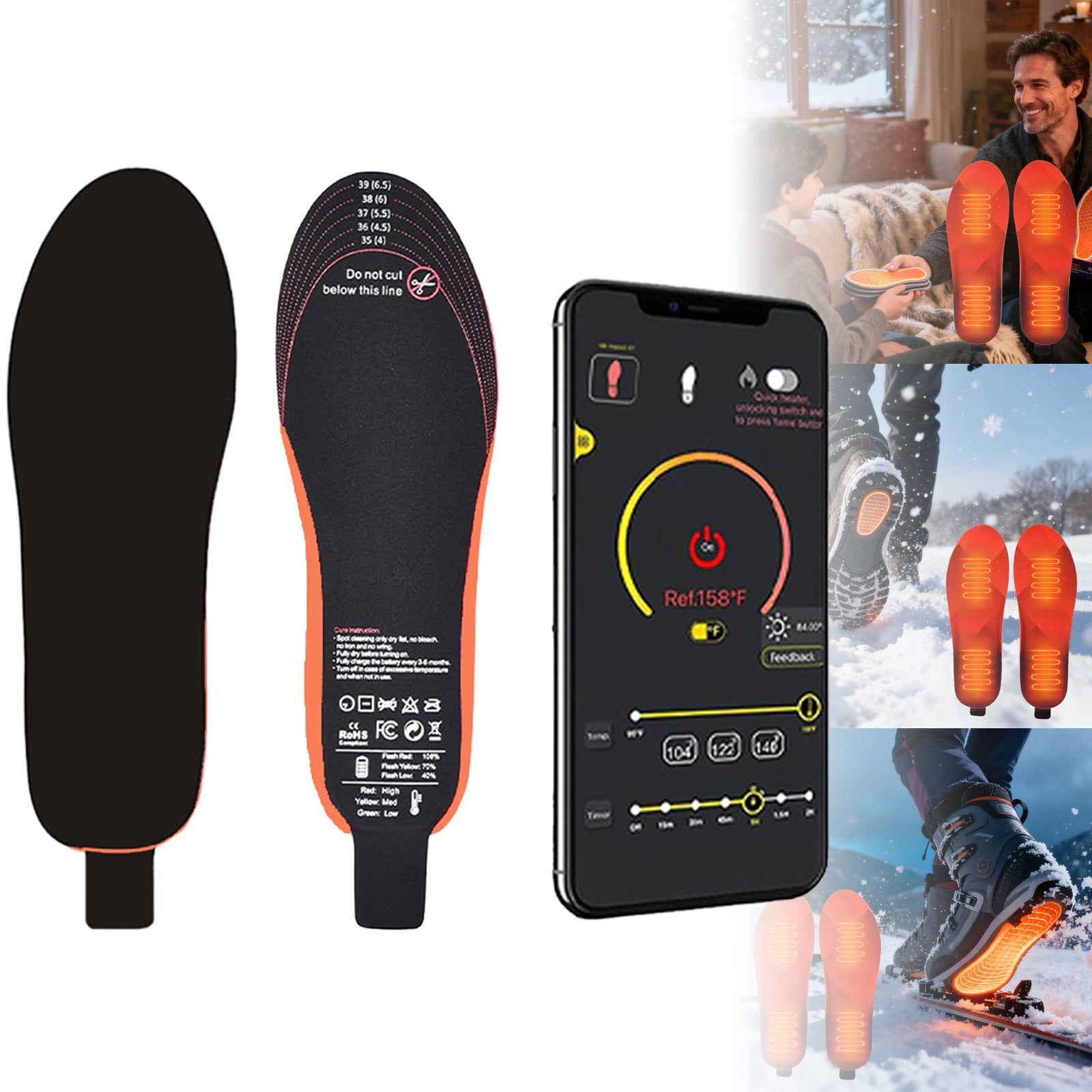Click here for Botaninest Rechargeable Wireless Heated Insoles Fo... prices