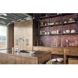 Moen Align Chrome One-Handle Pre-Rinse Spring Pulldown Kitchen Faucet ...